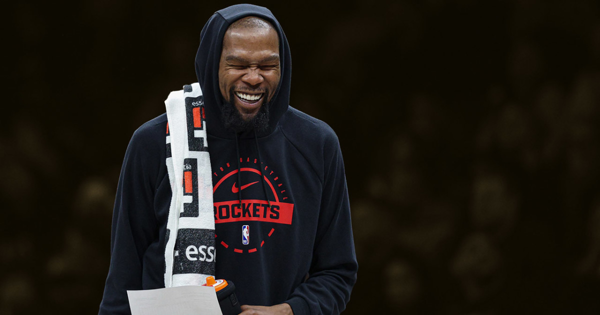 Kevin Durant hit in the face by a brick from the Nets' rookie ...