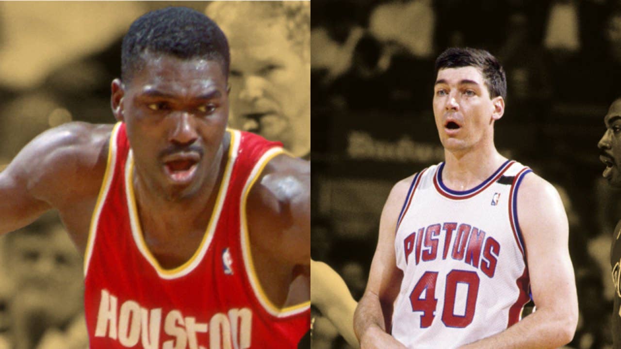 Hakeem said Laimbeer was a dirty player but a terrible fighter ...