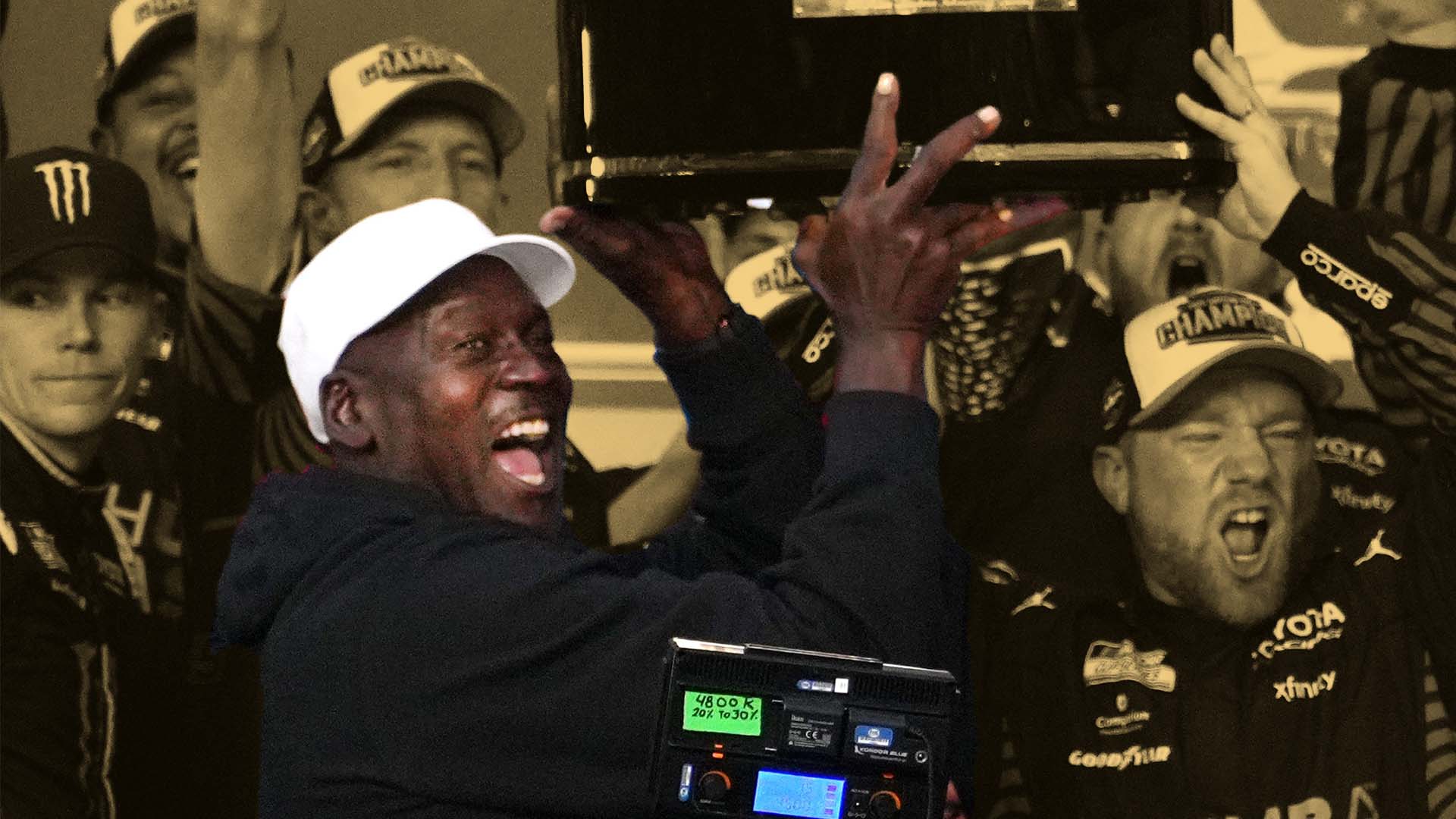 MJ feels like he won an NBA title after winning the Daytona 500 ...