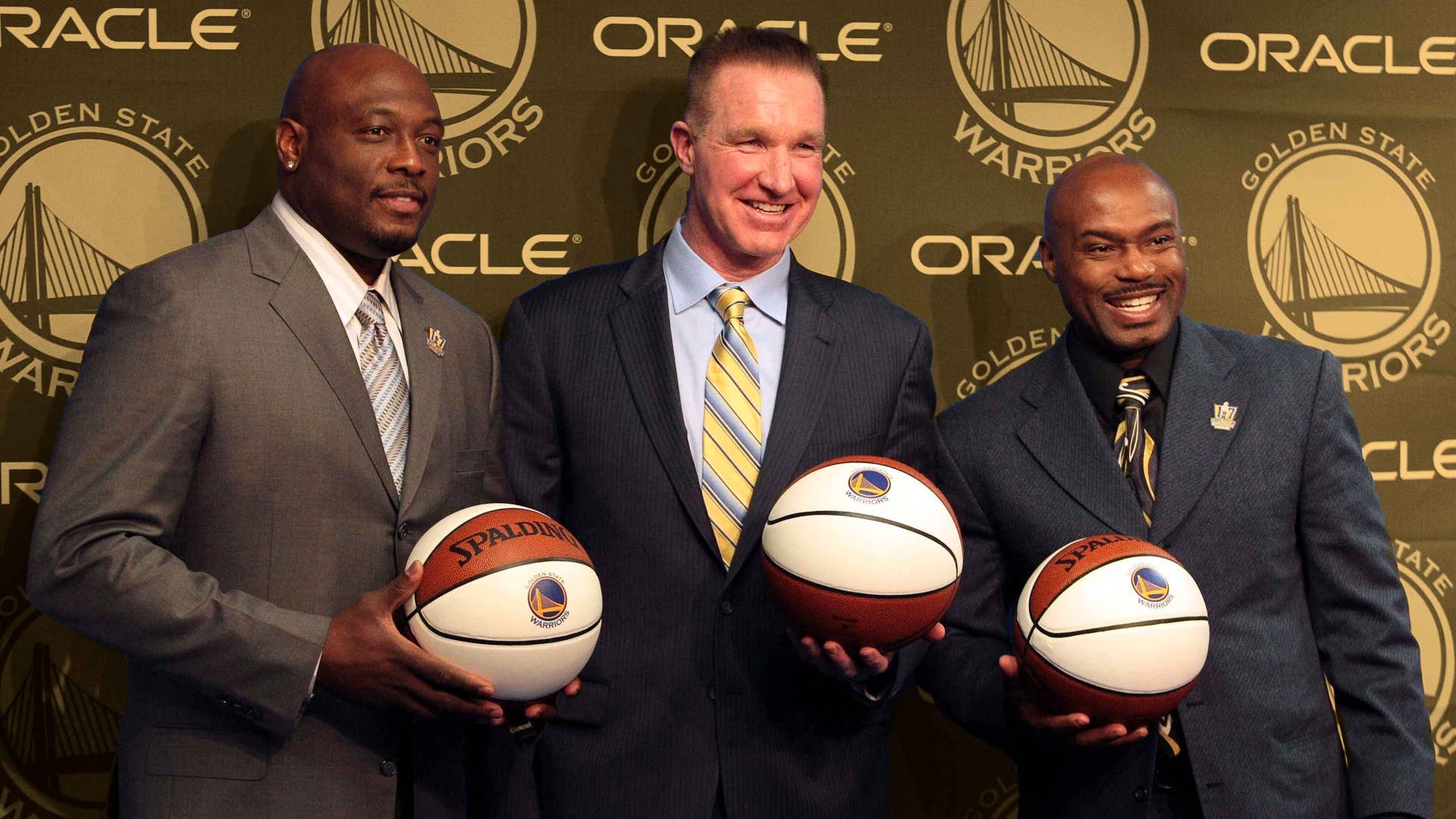 Warriors 'Run TMC' reunite for 3-point shootout ft. Baron Davis - Basketball Network
