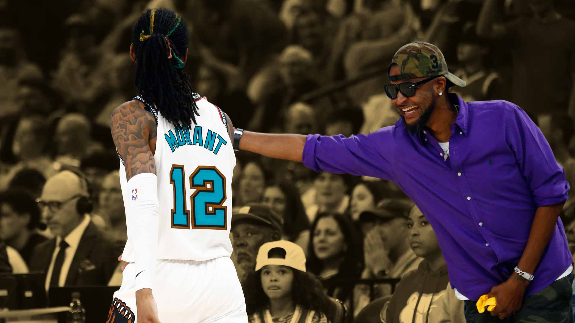 Ja Morant's dad escorted after confronting heckling Wizards fan ...