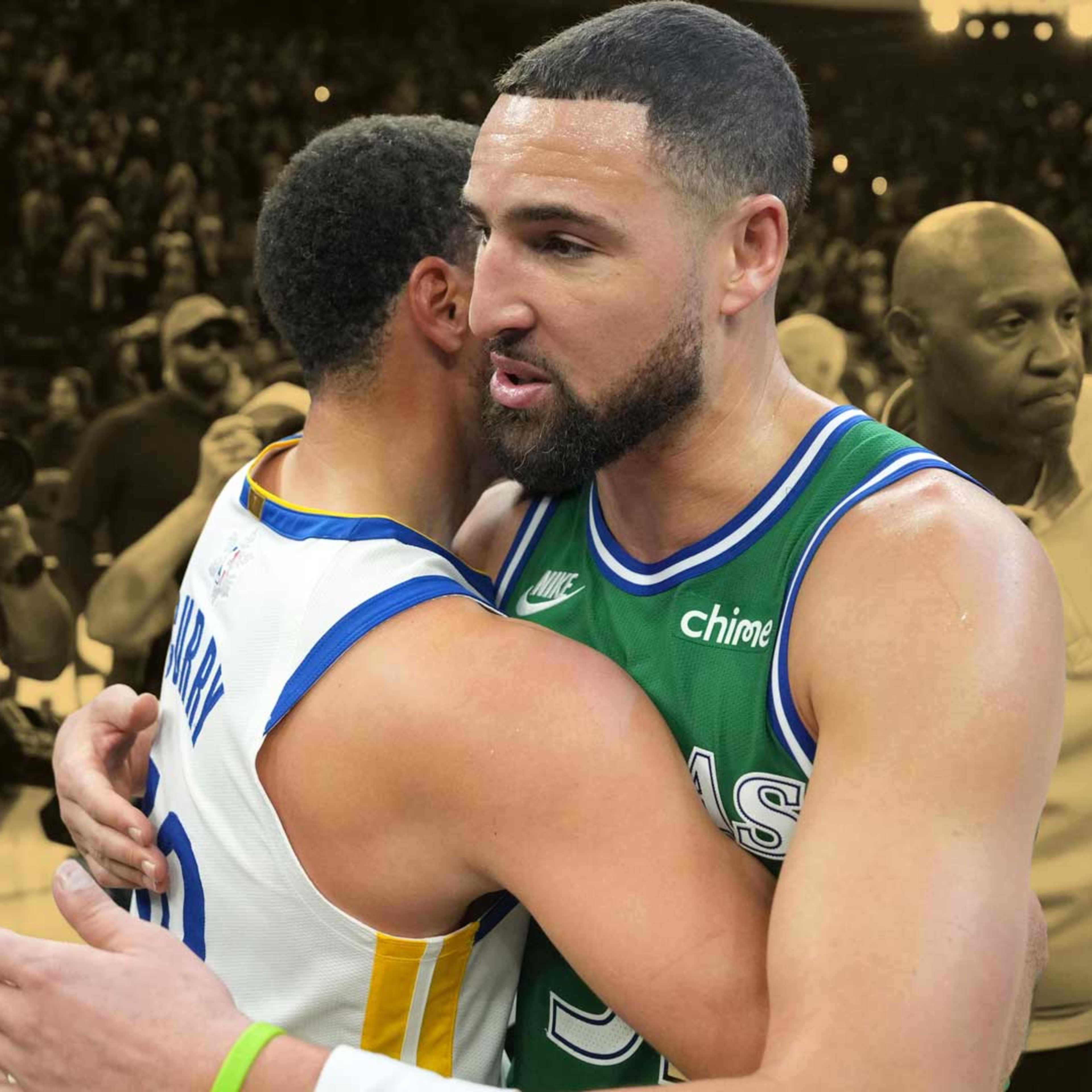 Steph Curry gets emotional seeing Klay in another jersey - Basketball ...