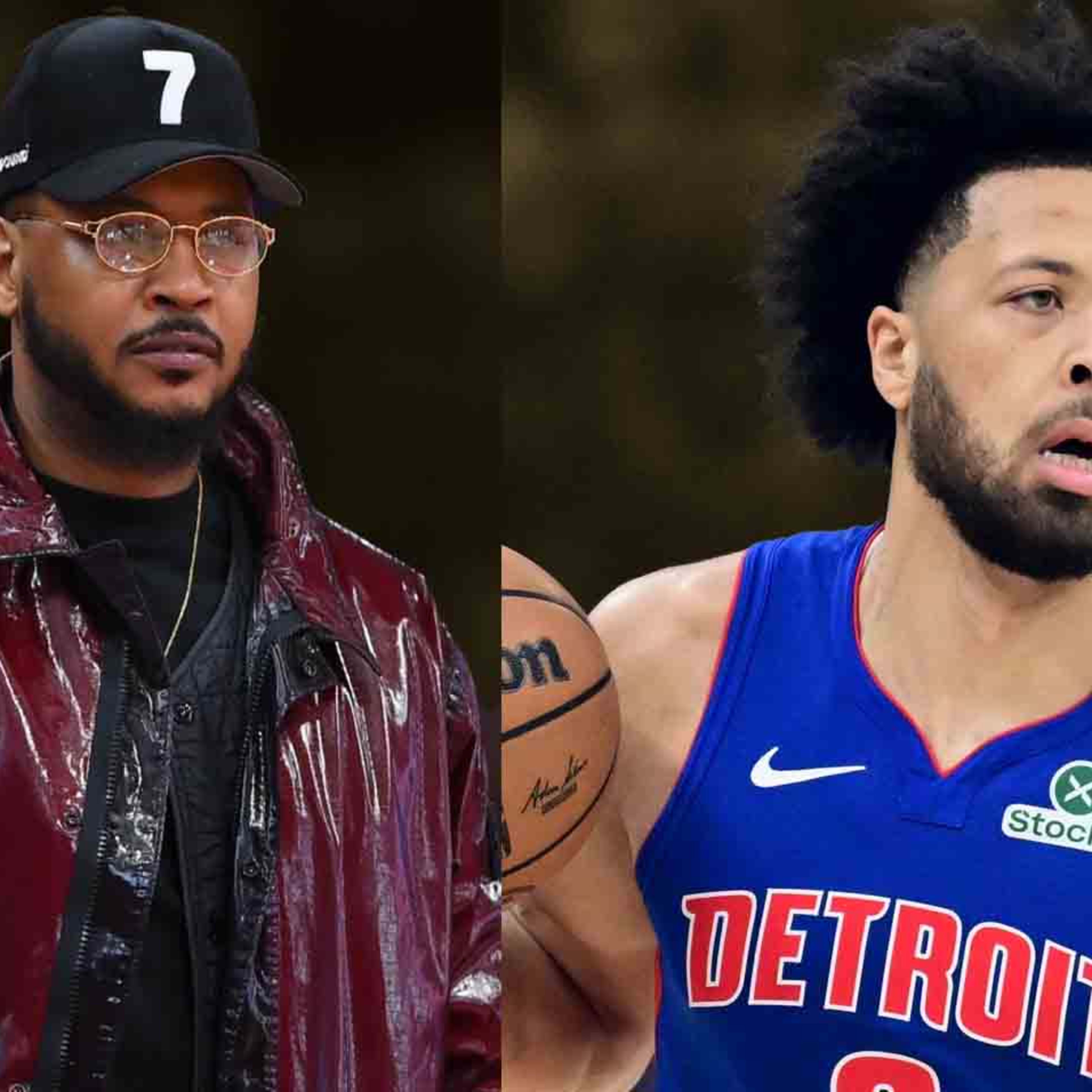 Carmelo Anthony names Cade Cunningham the X-factor for a Pistons title ...