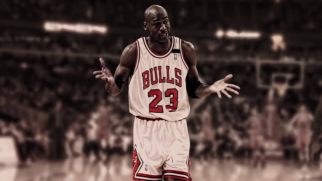 Throwback to MJ's "Shrug game" vs Portland Trailblazers in 1992 NBA ...
