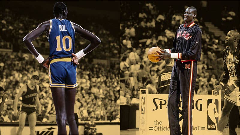 “He's 7'7'' but he thought he was 5'10''” — Muggsy Bouges on playing ...