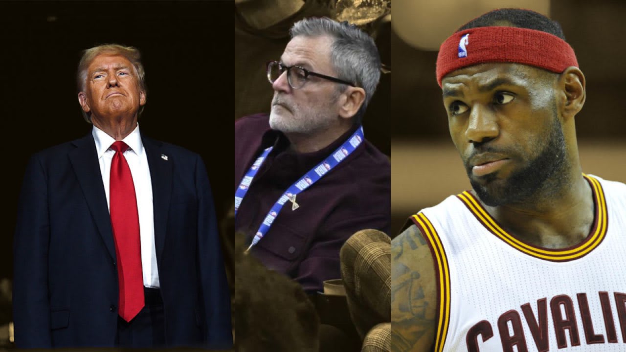 LeBron's reaction to Trump claiming he is friends with Dan Gilbert ...
