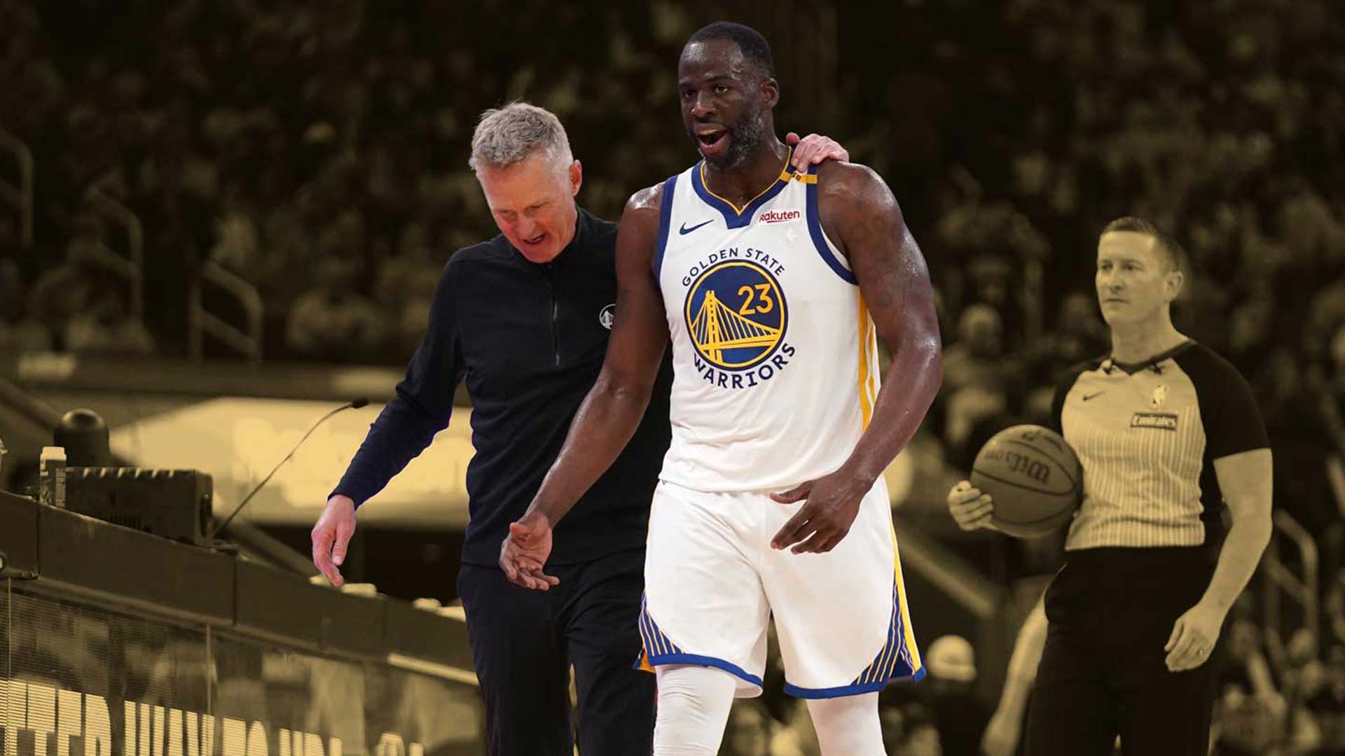 Lip reader breaks down Steve Kerr-Draymond Green exchange - Basketball ...